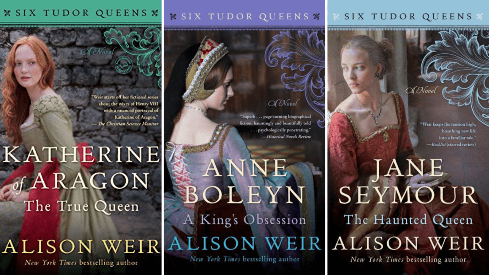 The Six Tudor Queens Series by Alison Weir - Historical Fiction