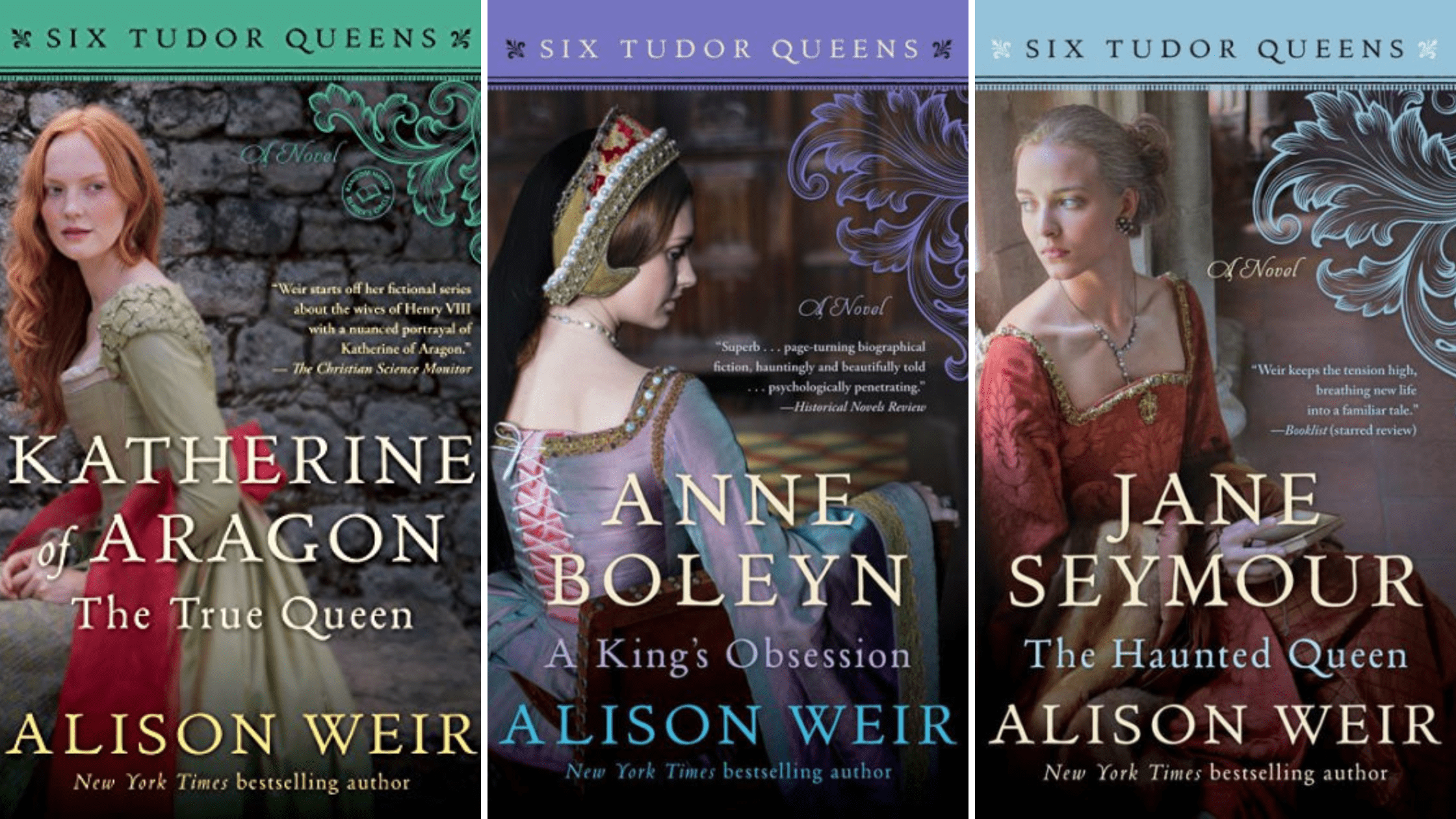 The Six Tudor Queens Series by Alison Weir - Cats & Coffee